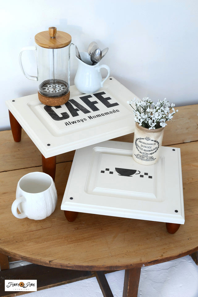 Cafe stencil by Funky Junk's Old Sign Stencils