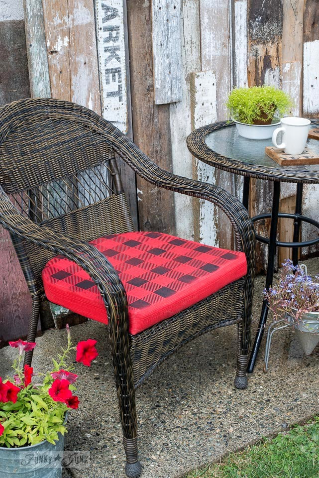 Buffalo Check Stencil by Funky Junk's Old Sign Stencils