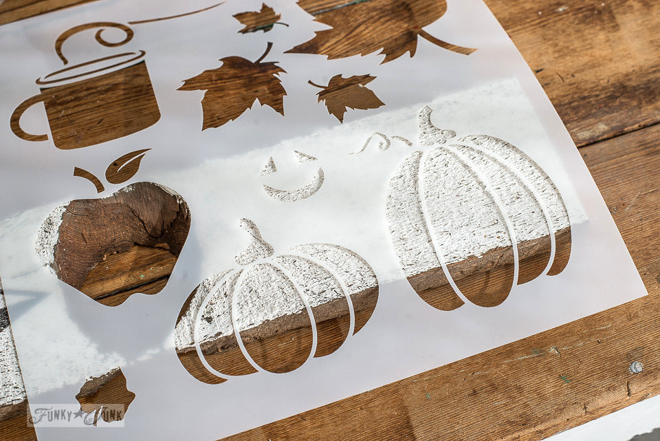 Fall Graphics stencil by Funky Junk's Old Sign Stencils