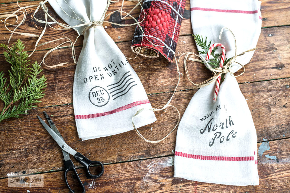 Christmas Crates stencil by Funky Junk's Old Sign Stencils