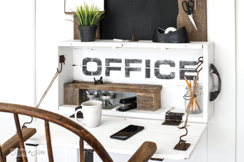 Office stencil by Funky Junk's Old Sign Stencils
