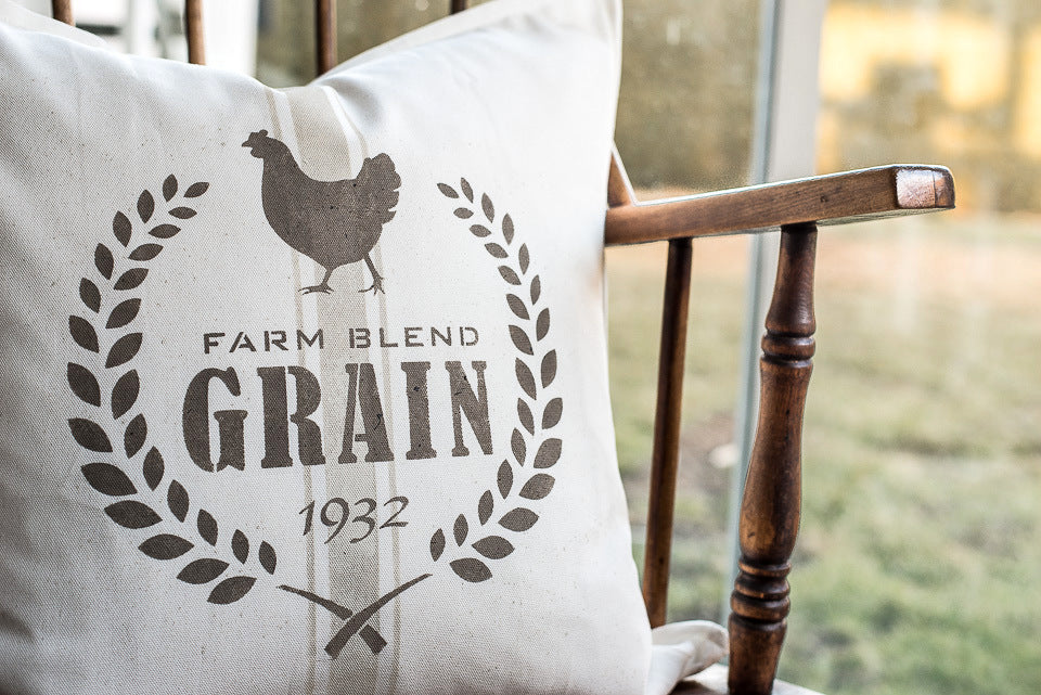 Farm Blend Grain stencil by Funky Junk's Old Sign Stencils