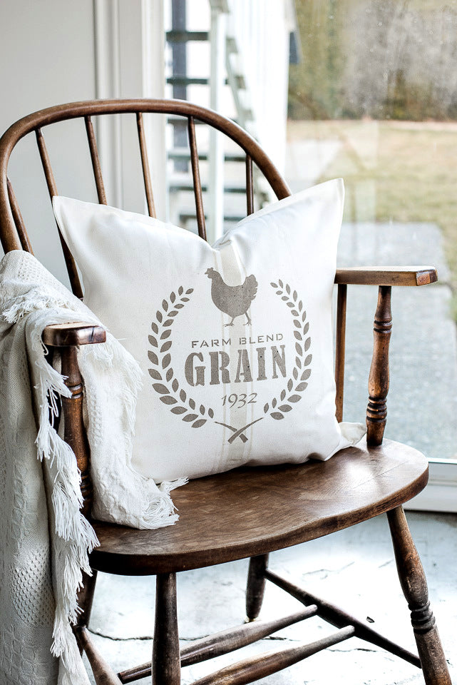 Farm Blend Grain stencil by Funky Junk's Old Sign Stencils