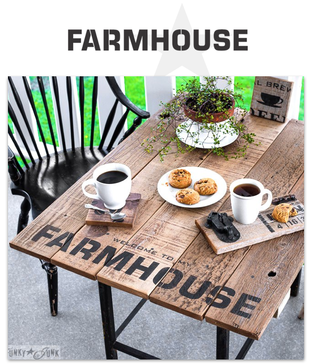 Farmhouse stencil by Funky Junk's Old Sign Stencils