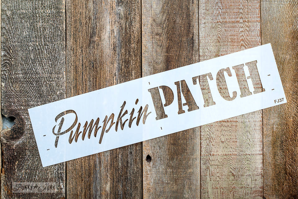 Pumpkin Patch stencil by Funky Junk's Old Sign Stencils