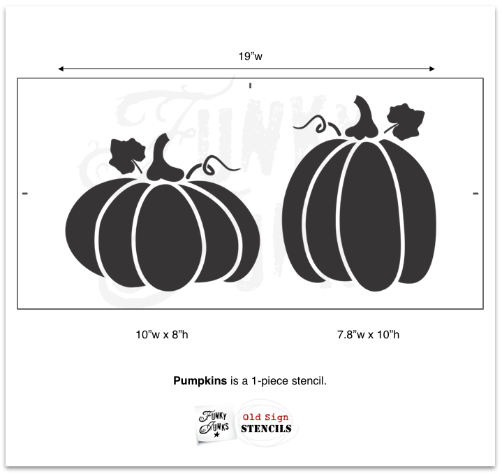 h pumpkin stencil