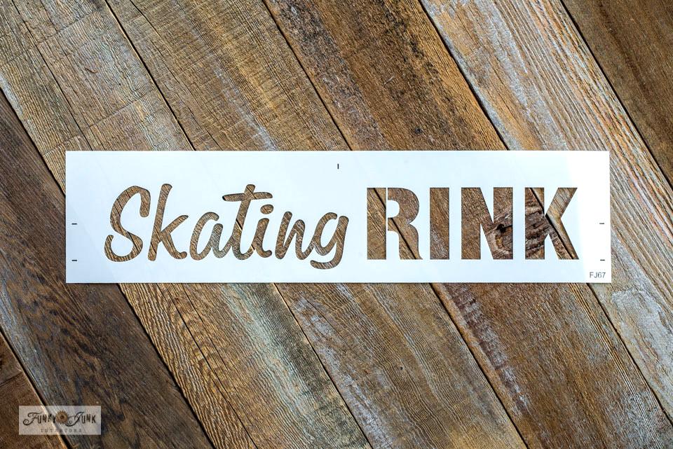 Skating Rink by Funky Junk's Old Sign Stencils